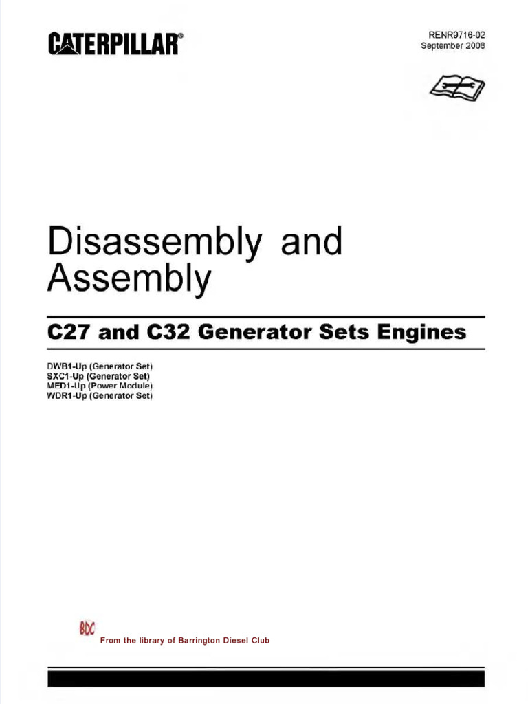 Motor Caterpillar c27-c32. | PDF | Piston | Turbocharger