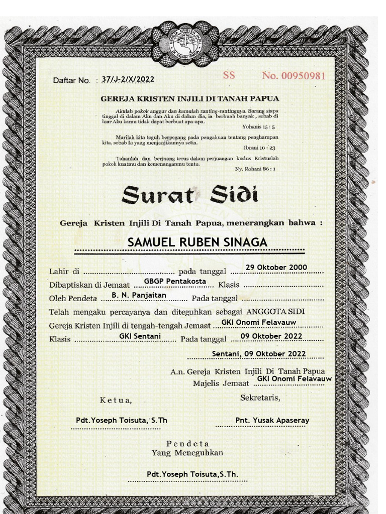 Samuel Ruben Sinaga | PDF