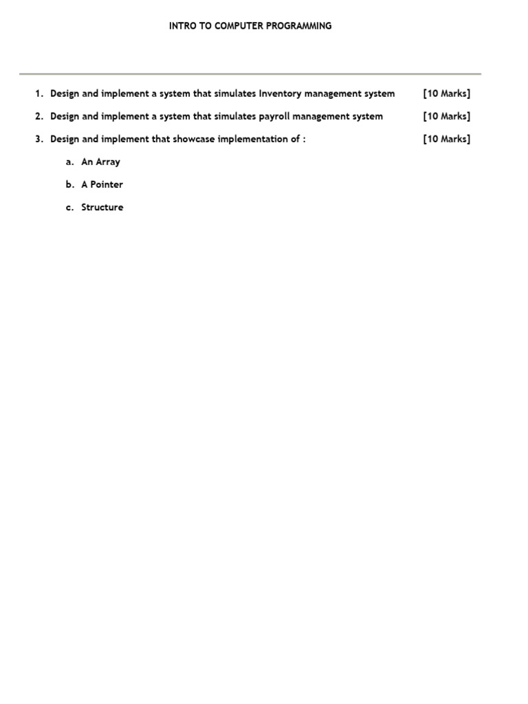 Intro To Programming Assignment II | PDF