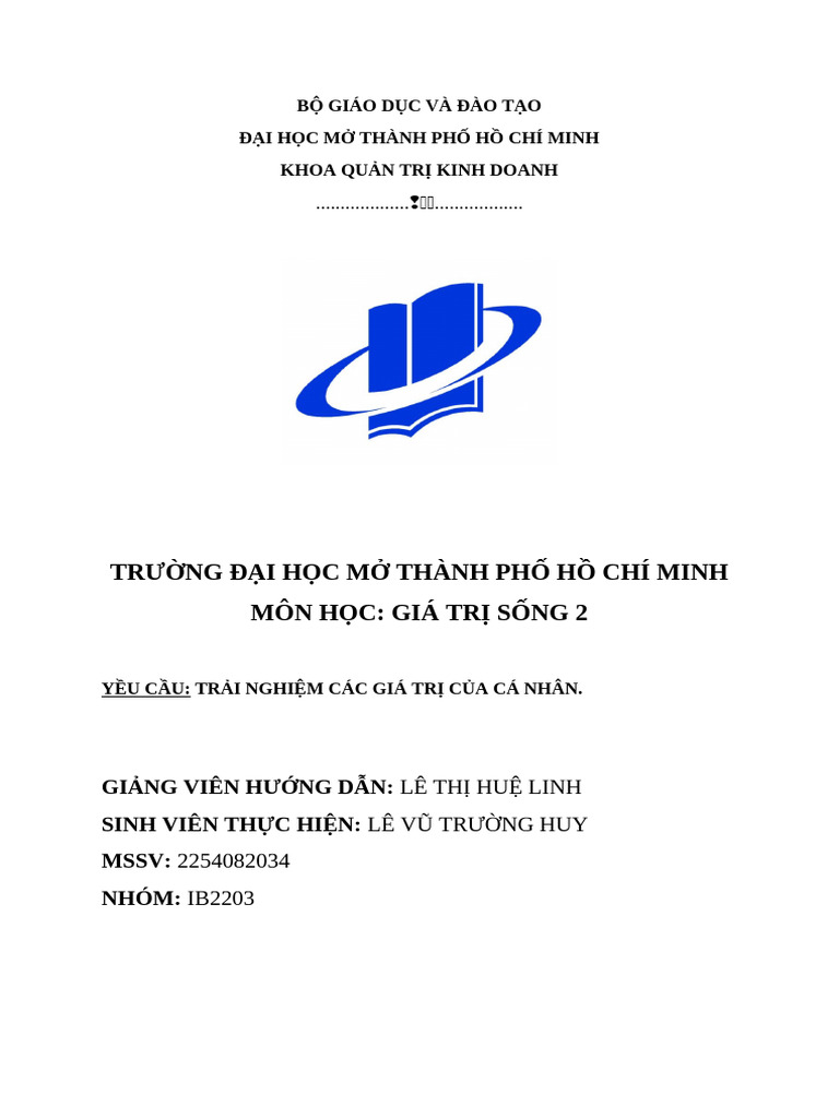 GTS2 - BA2307 - Le Vu Truong Huy | PDF