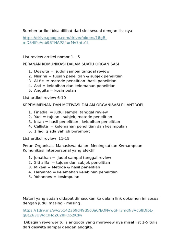 Tata Cara Review Tim Analisis Dan Penulisan | PDF