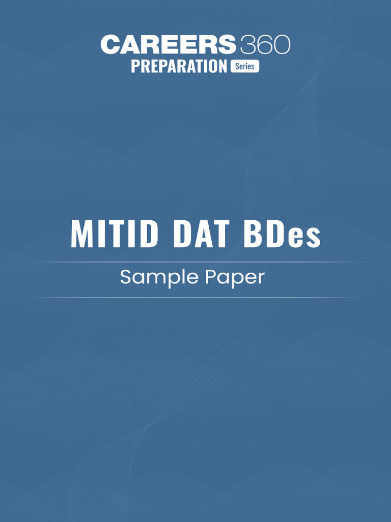 MITID DAT BDes Sample Paper - 1730775153899 | PDF