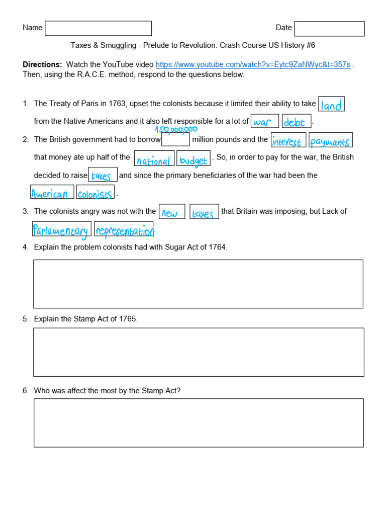 Taxes and Smuggling: Prelude to Revolution | PDF