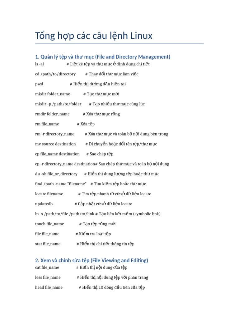 Linux Commands Comprehensive | PDF