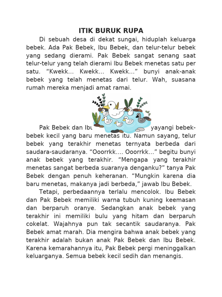 Itik Buruk Rupa | PDF | Griya & Taman