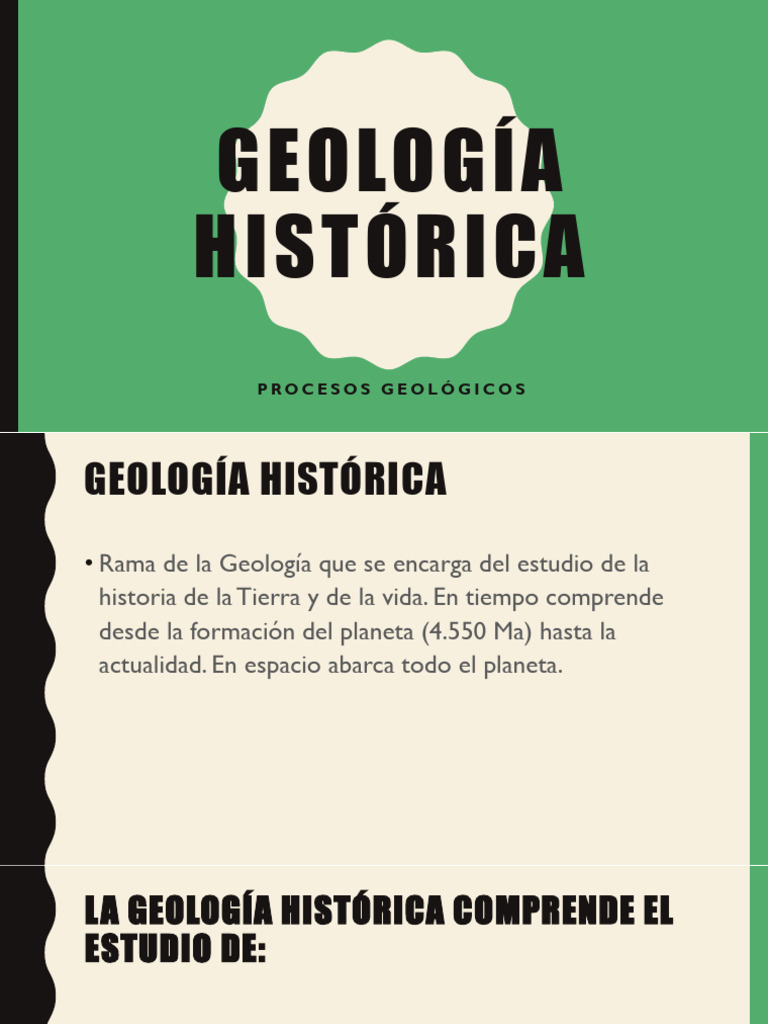 CLASE 8 PG-Geología Histórica | PDF | Fósil | Tierra