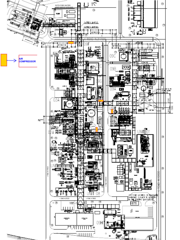 Plot Plan - Air Compressor | PDF | Energy Technology | Manufactured Goods