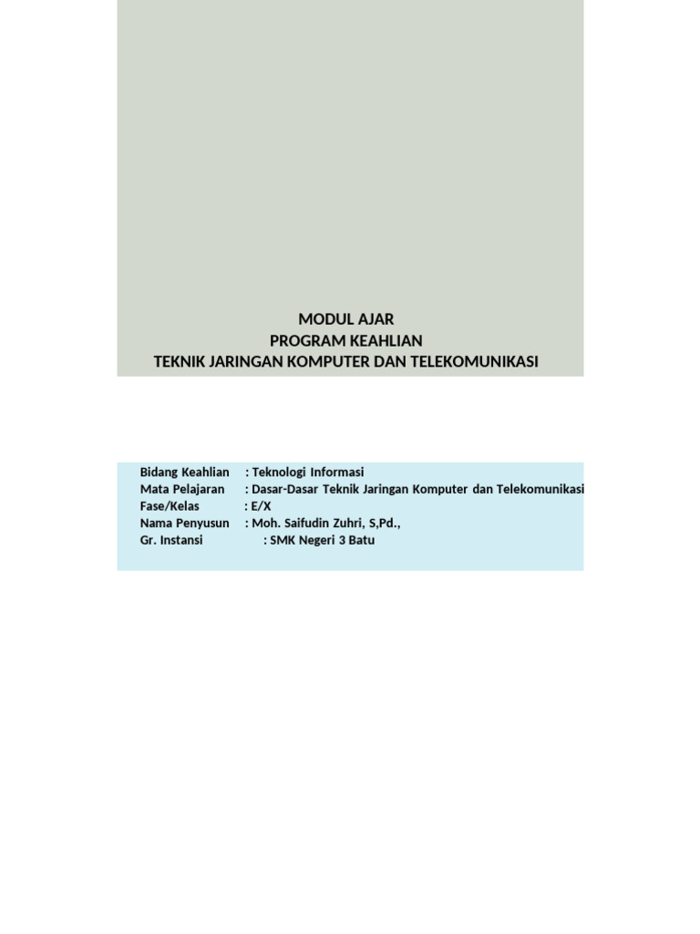 Modul DTJKT - Proses Bisnis TJKT | PDF