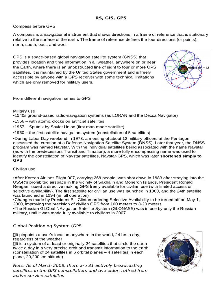 GIS-GPS-and-RS | PDF | Infrared | Electromagnetic Spectrum
