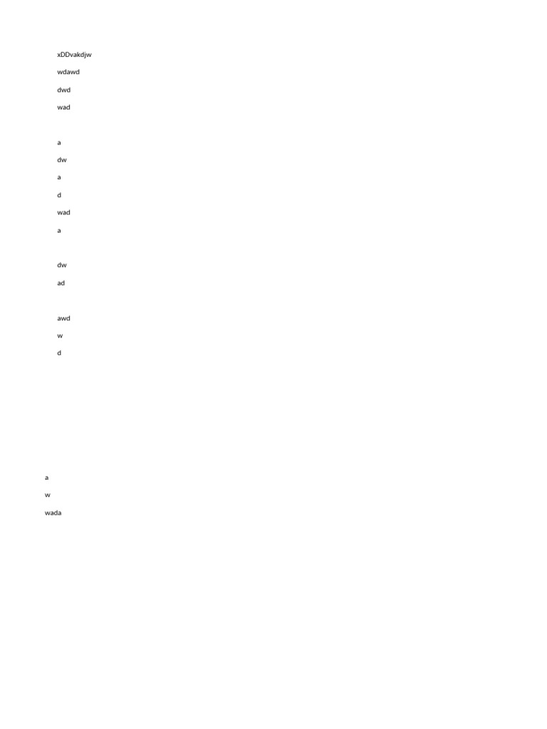 Xddvakdjw Wdawd DWD Wad | PDF