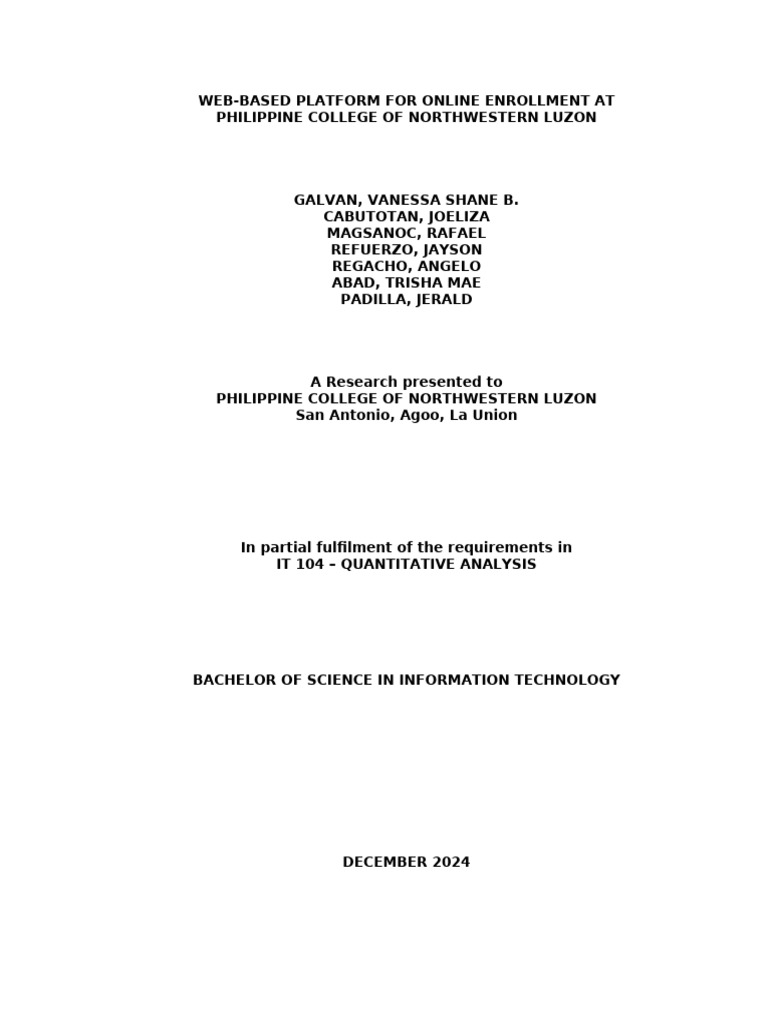 Title Page Format | PDF