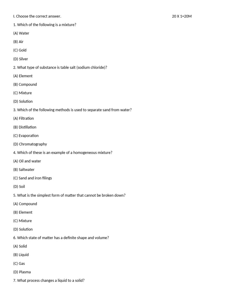 Grade 9 Slow Learner CBSE | PDF | Force | Mixture