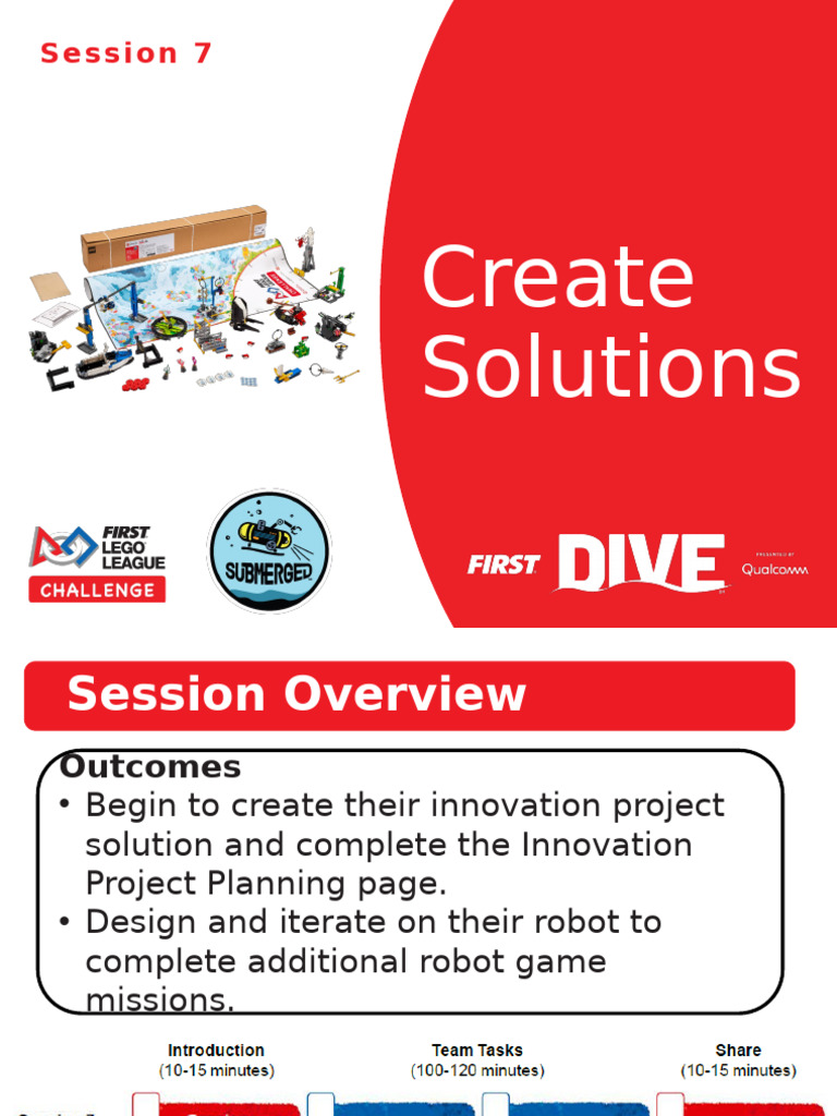 FLL Challenge Submerged Session 7 | PDF