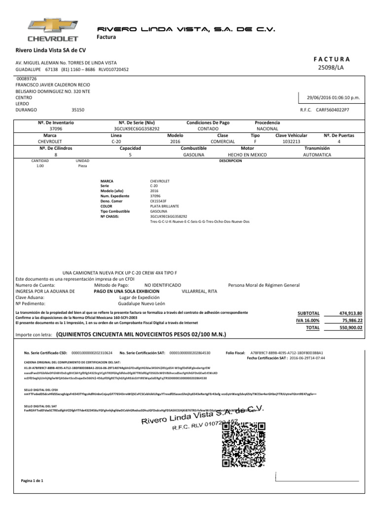 Rivero Linda Vista | PDF | Vehículos de ruedas | Tecnología de vehículos