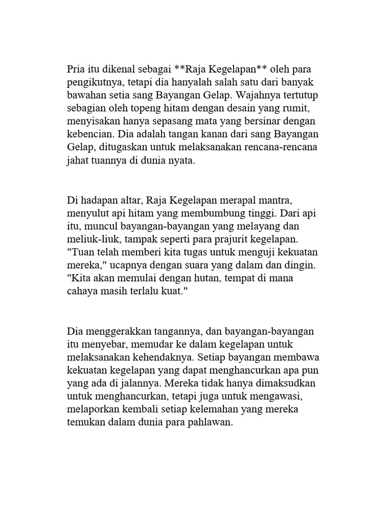 Raja Kegelapan dan Api Hitamnya | PDF