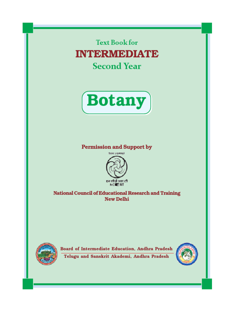 Andhra Pradesh Botany Textbook | PDF | Osmosis | Cell Membrane