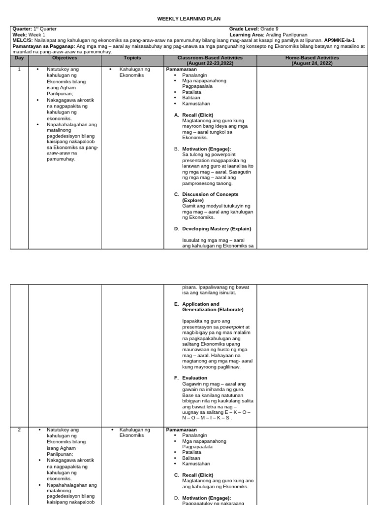 WLP Q1 W1 | PDF
