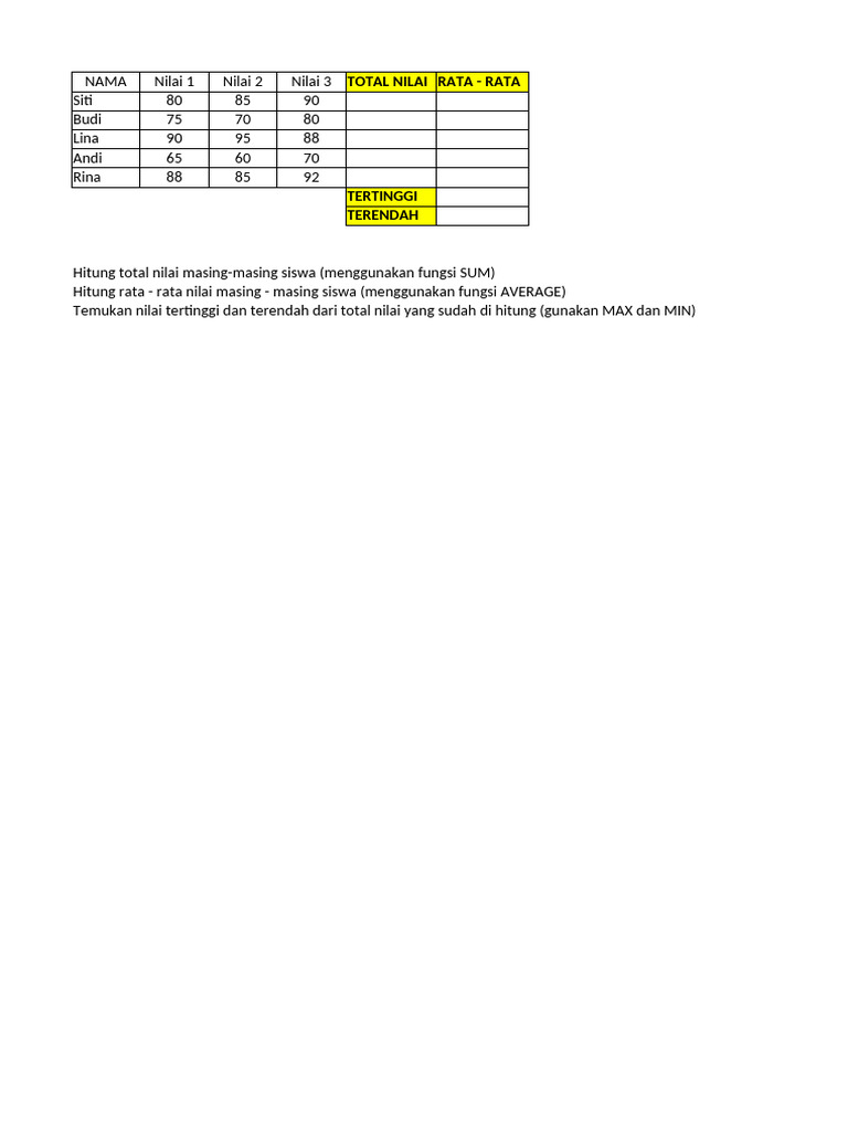 Latihan Excel Pdf Komputer