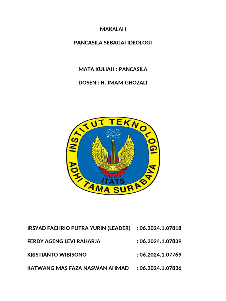 Tugas Makalah Pancasila Kel. 5 | PDF