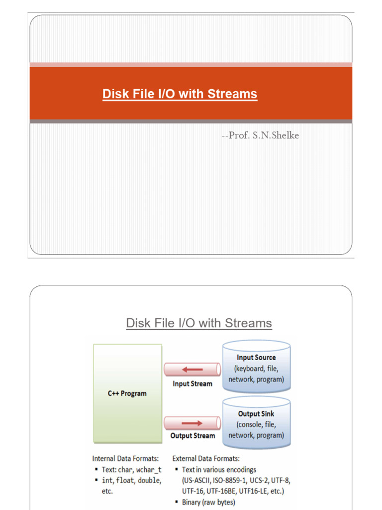 4.2 Disk - IO - File - Stream | PDF | Computer File | Ios