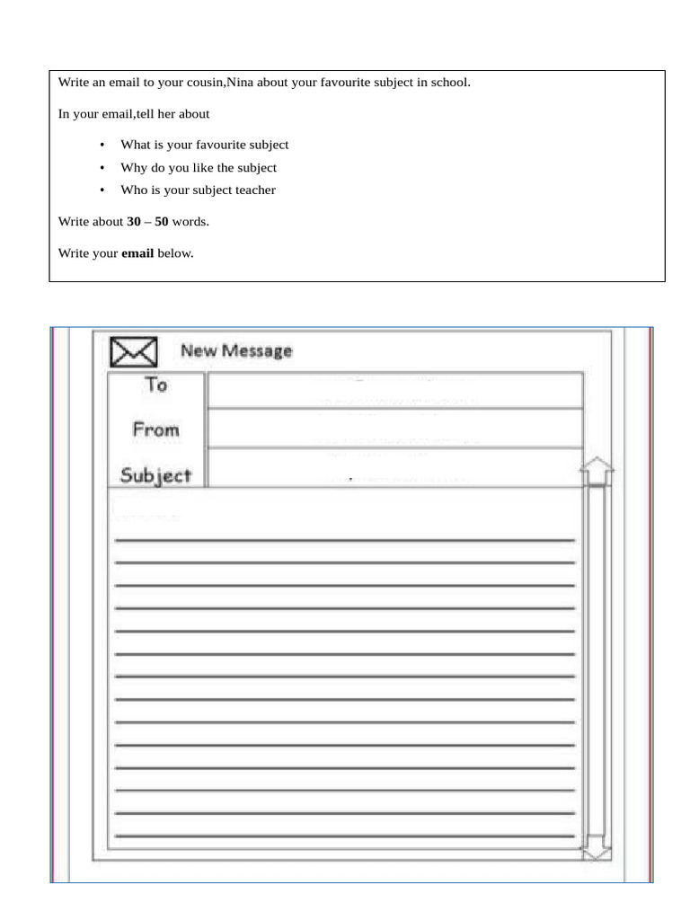 Email Writing Template | PDF