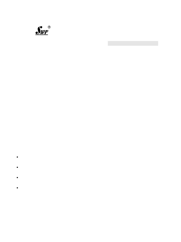 SWP Series Measure Indicate Control | PDF | Power Supply | Analog To ...