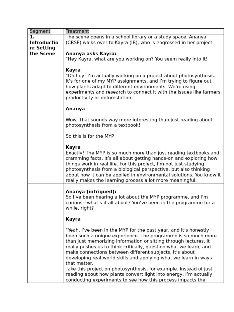 MYP vs. CBSE: A Student's Perspective | PDF | Curriculum | Cognition