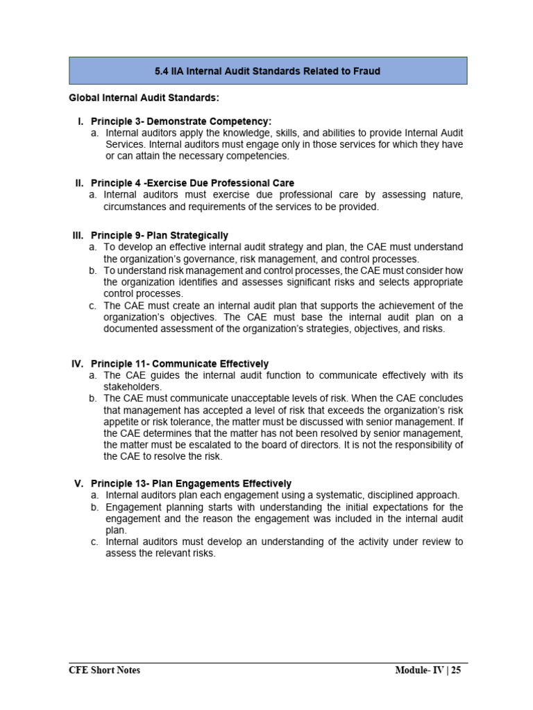 Global IA Standards - 2024 - Chap 5 Page 25 | PDF | Finance & Money ...