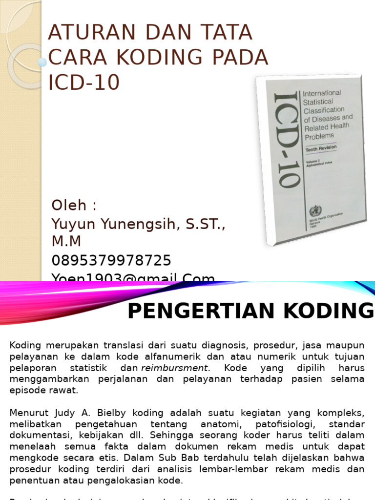 Pertemuan 7 Aturan Dan Tata Cara Koding ICD-10 | PDF