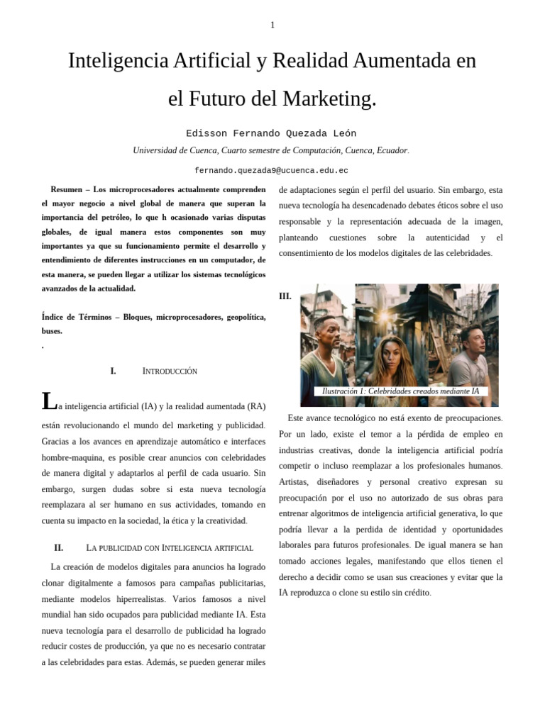 Ensayo - Trabajo 4 | PDF | Inteligencia artificial | Inteligencia (IA) y semántica