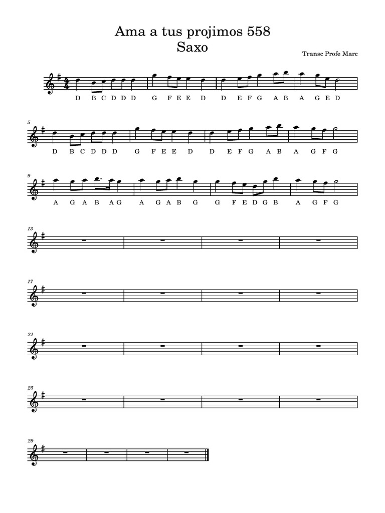 Ama A Tus Projimos 558 SAXO | PDF