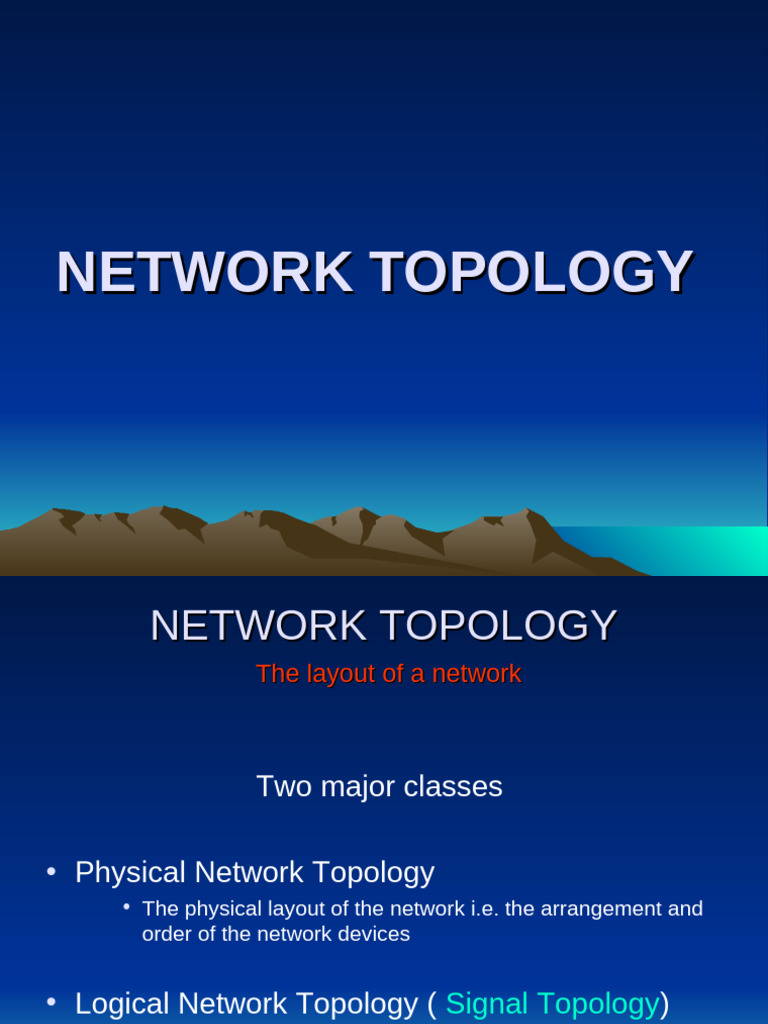 Network Topology - PPT 1 | PDF | Network Topology | Computer Network