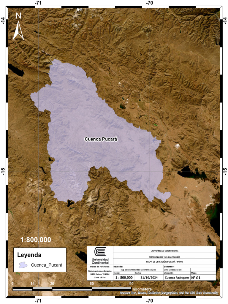 Mapa de Ubicacion Pucará - Puno | PDF