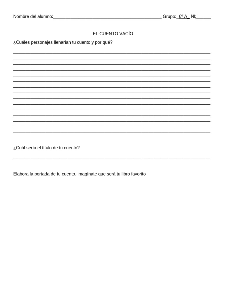 Mini libro: El cuento vacío | PDF | Crecimiento personal y profesional
