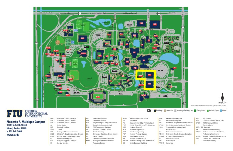 Modesto A. Maidique Campus Map | PDF | Social Science | Art