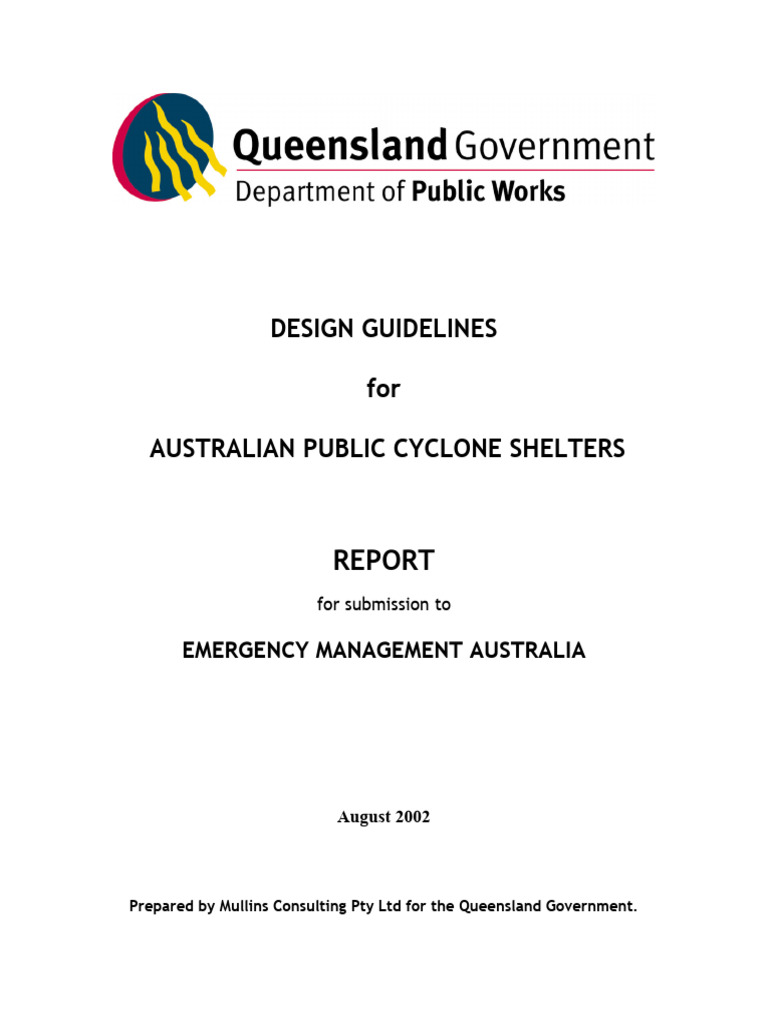 Design Guidelines for Cyclone Shelters | PDF | Flood | Storm Surge