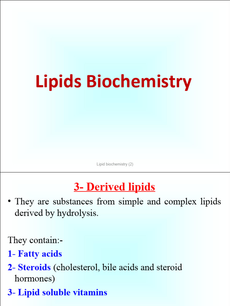 Understanding Lipid Biochemistry Basics | PDF | Polyunsaturated Fat ...