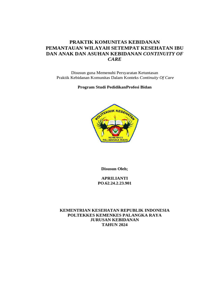 Analisis PWS KIA April New-Revisi | PDF