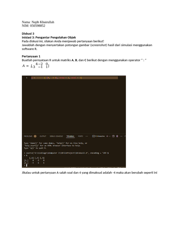 Diskusi 3 - SATS4111 Komputer 1 | PDF | Metode & Bahan Ajar