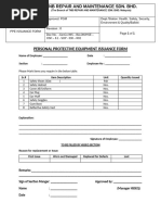 PPE Request Form for SSPP Project | PDF