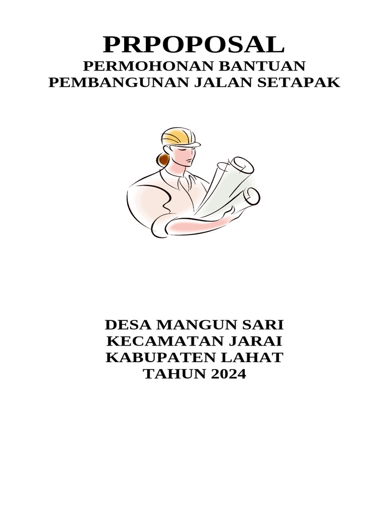 Proposal Jalan Setapak Manto | PDF