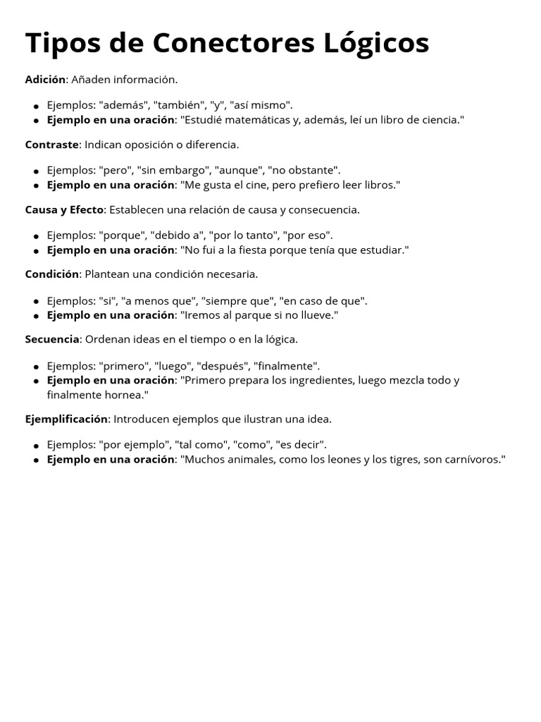Tipos de Conectores Logicos | PDF
