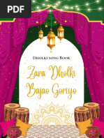 Dholki Songs Booklet | PDF