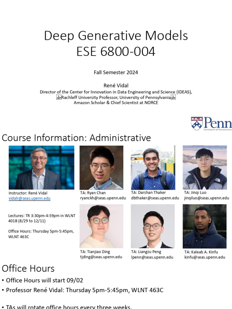 dgm24-lec1-syllabus | PDF | Applied Mathematics | Artificial Intelligence