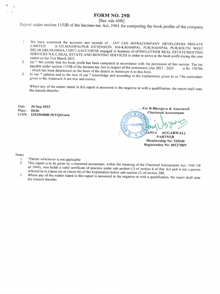 Jay Cee Infracompany Developers PVT LTD | PDF