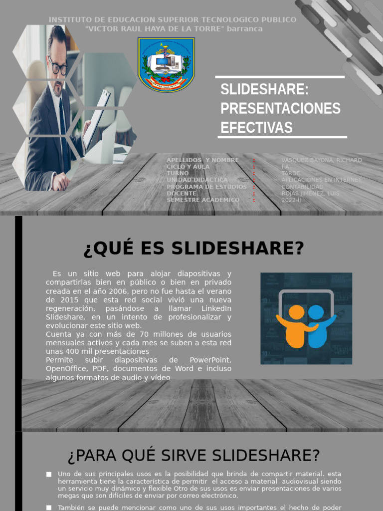 Uso y Ventajas de Slideshare en Educación | PDF | Informática | Red mundial