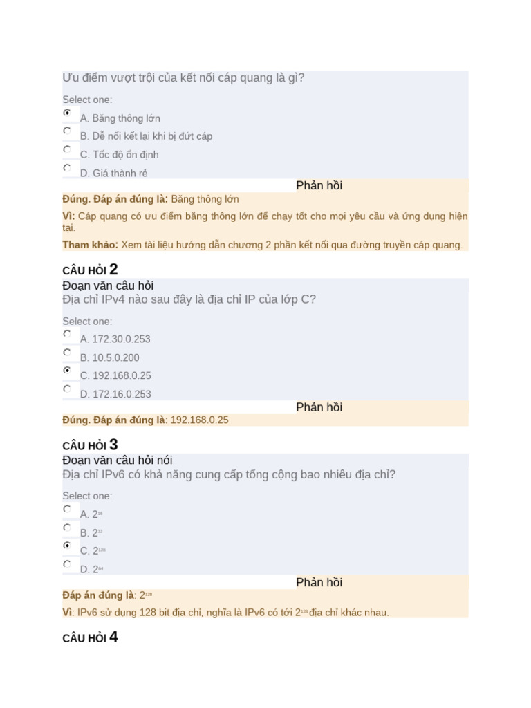 T NG Quan Internet Và Elearning (04 Bài) | PDF
