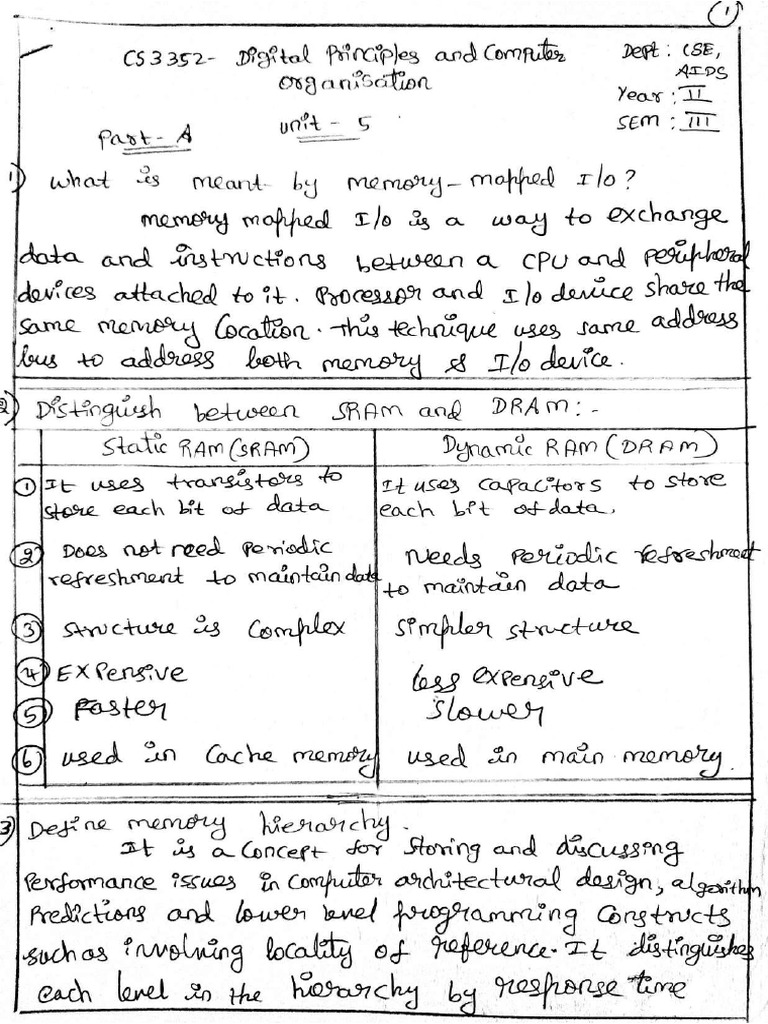 DPCO-Unit-5-SEM-3 | PDF | Computer Data | Digital Technology