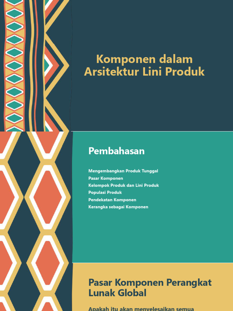 Komponen Dalam Arsitektur Lini Produk p6 | PDF