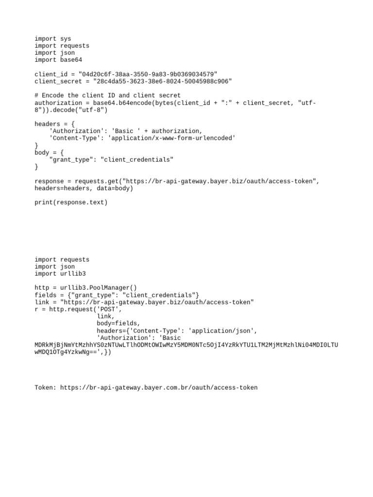 Codigos Post Requests | PDF